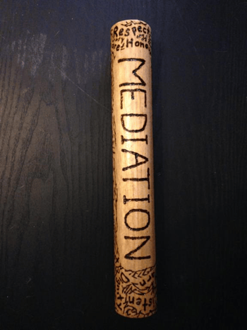 Using my Aboriginal Message Stick — International Mediation Institute