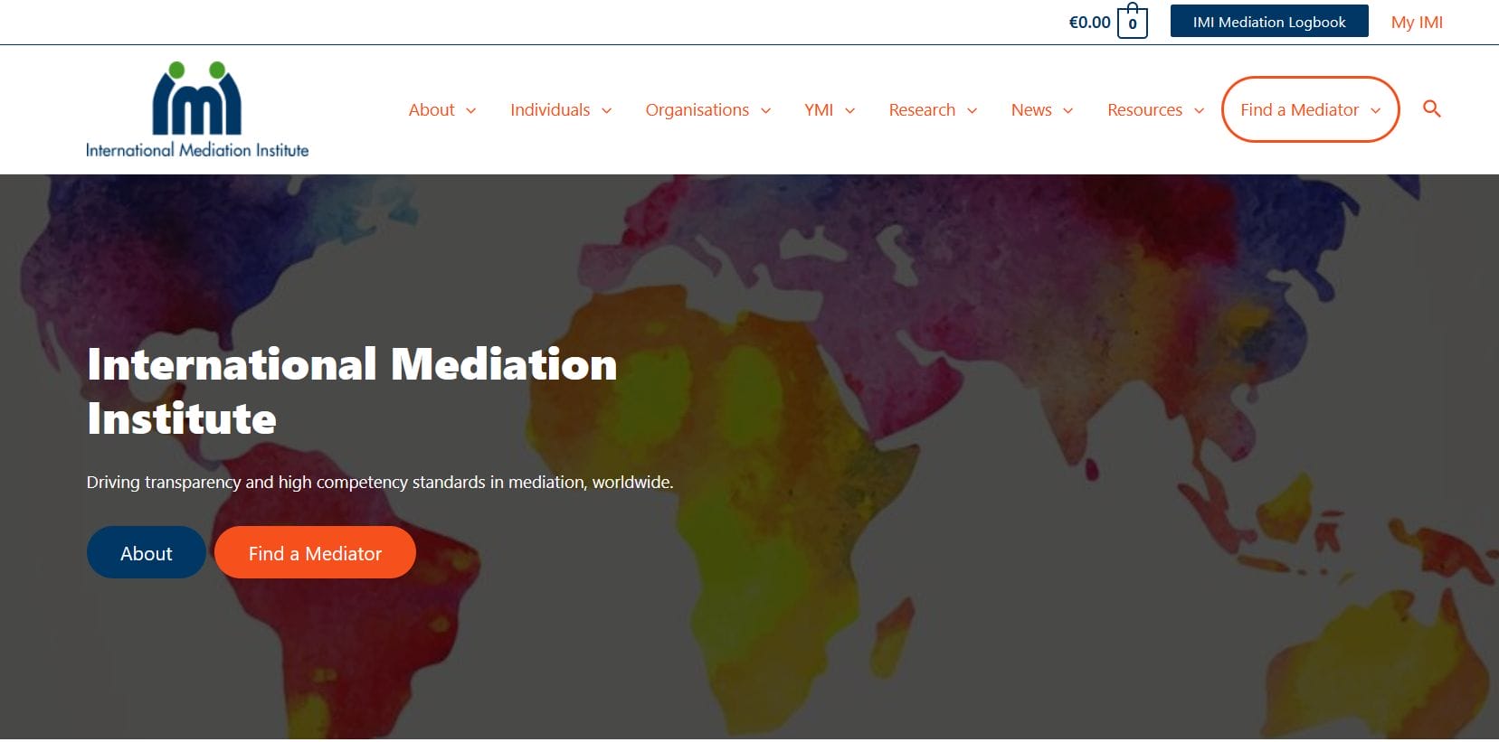 New look for the IMI website — International Mediation Institute
