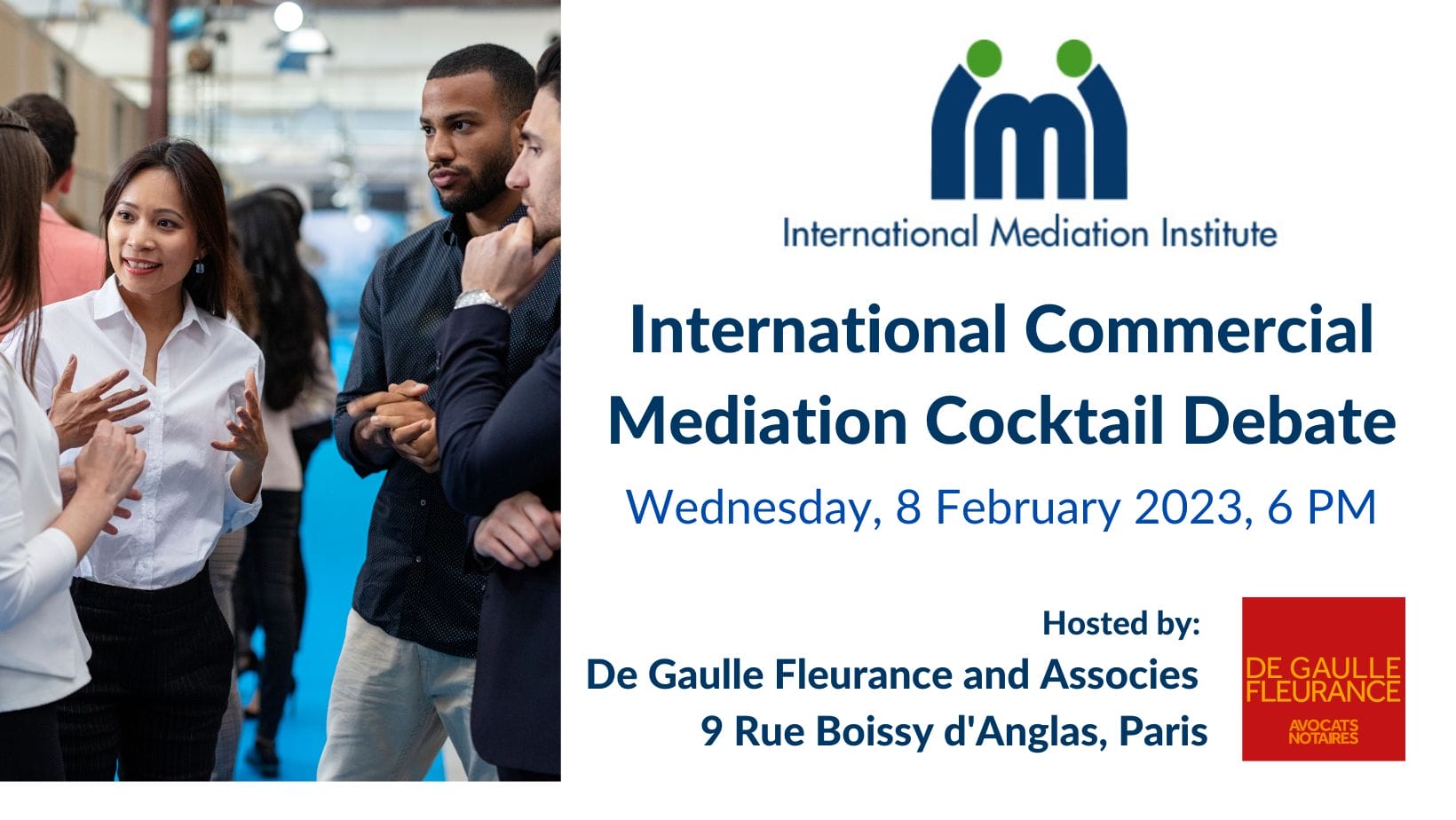 Event invitation: IMI Mediation Cocktail Debate, 8 February 2023 ...