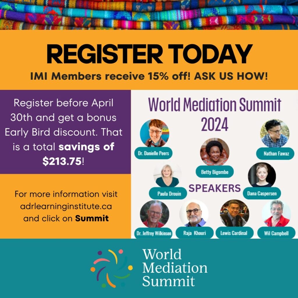 Event Invitation: World Mediation Summit — International Mediation ...