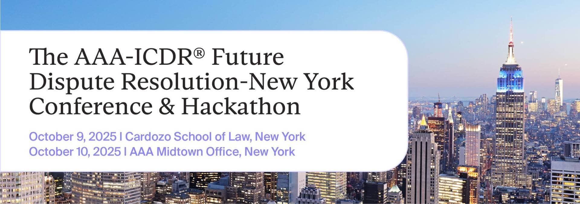AAA-ICDR’s Future Dispute Resolution Conference in New York ...
